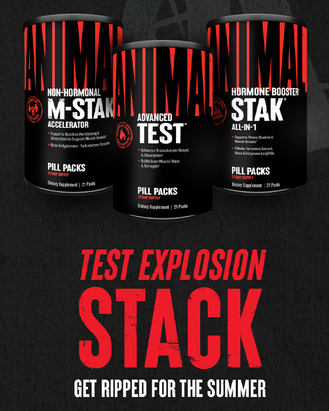 Test Explosion Testosterone Booster: Supplement Stacks – Animal Pak