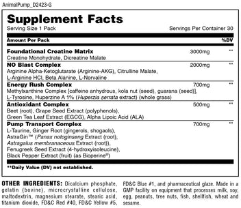 Animal Pump: Muscle Pump Supplements & Animal Pak