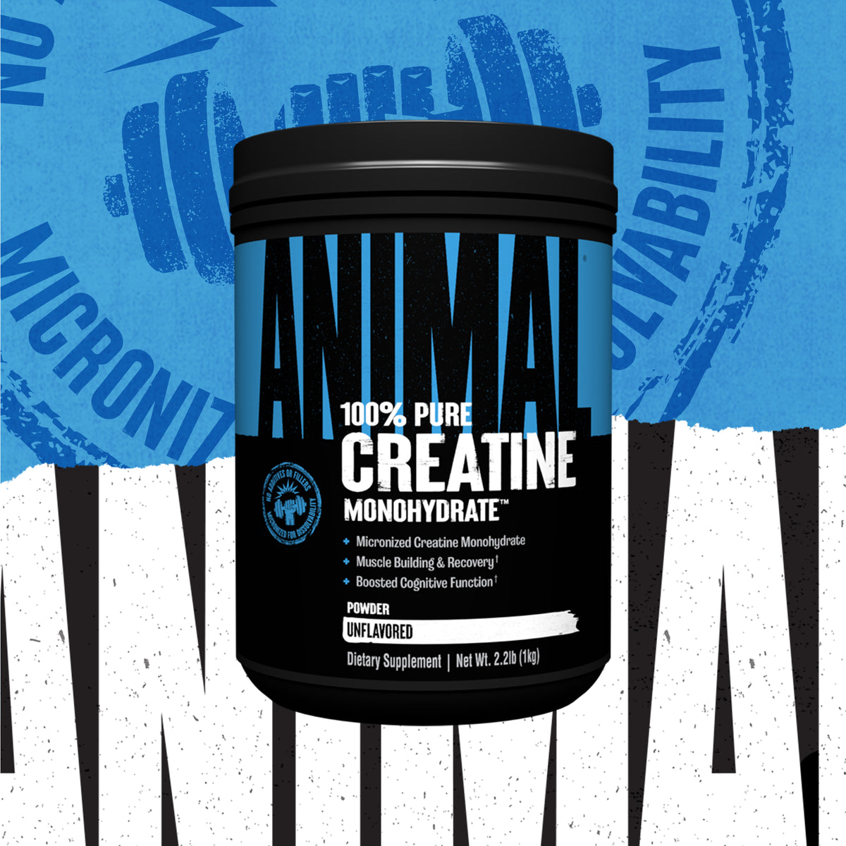 Animal Micronized Creatine Powder: Pure Creatine Monohydrate – Animal Pak