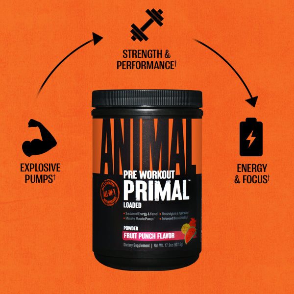 Animal Primal Preworkout Powder: Pre-Workout Supplements for Energy – Animal Pak