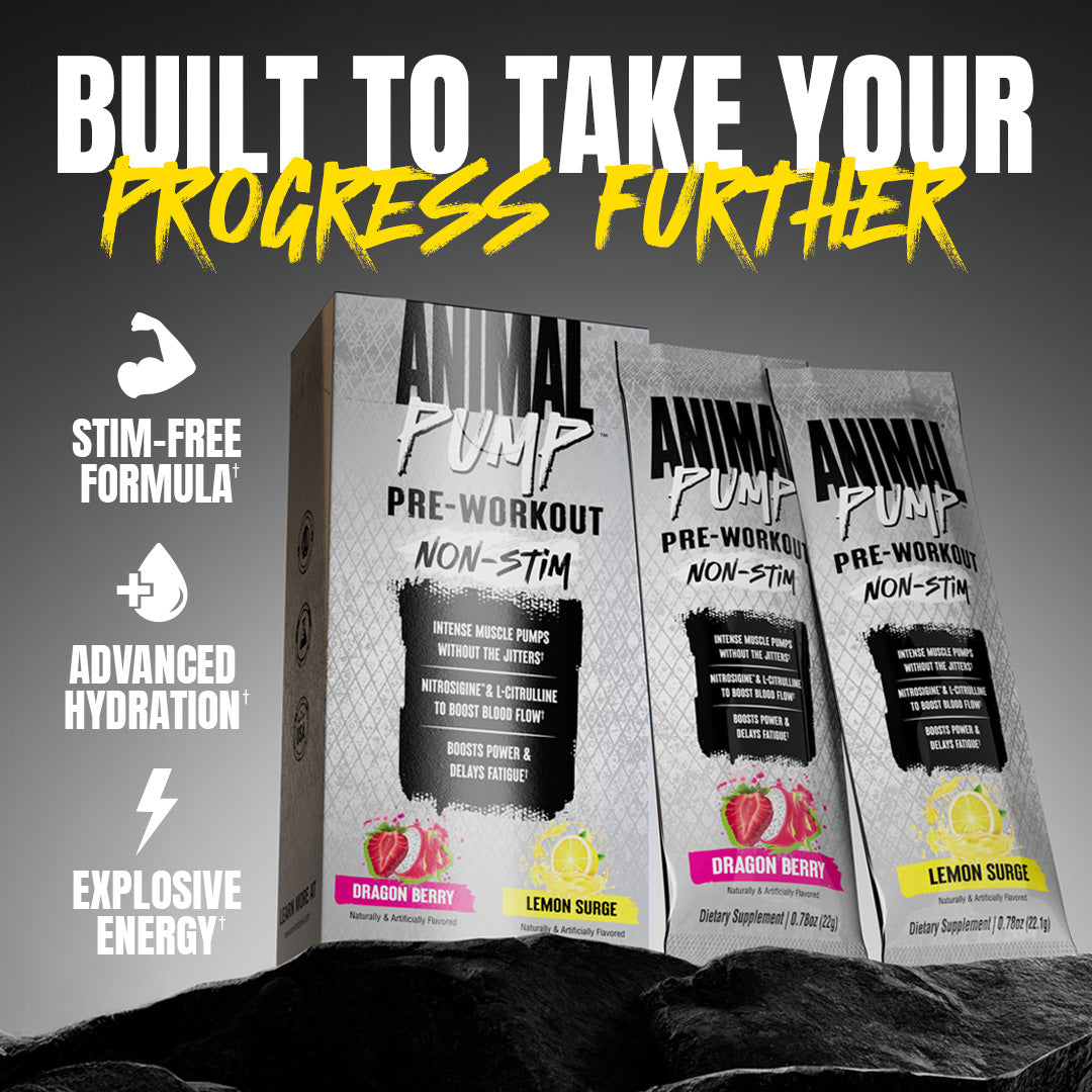 Animal Pump Non-Stim Stick Packs: Pre-workout Packets & Animal Pak